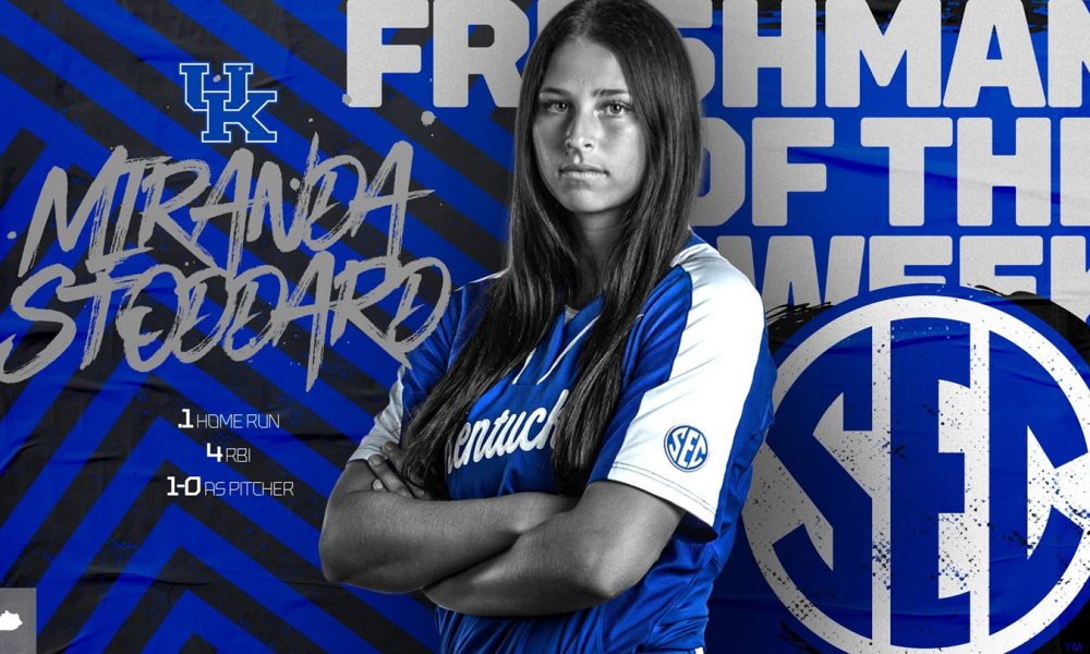 Miranda Stoddard Named SEC Freshman of the Week – Bluegrass Sports Nation