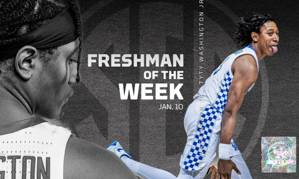 TyTy Washington Jr. Wins Third Straight SEC Freshman of the Week ...